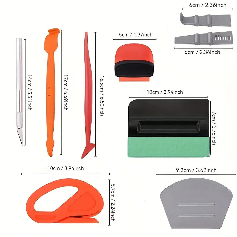 Standard Car Wrap Tool Kit 21 piece – Simplefix